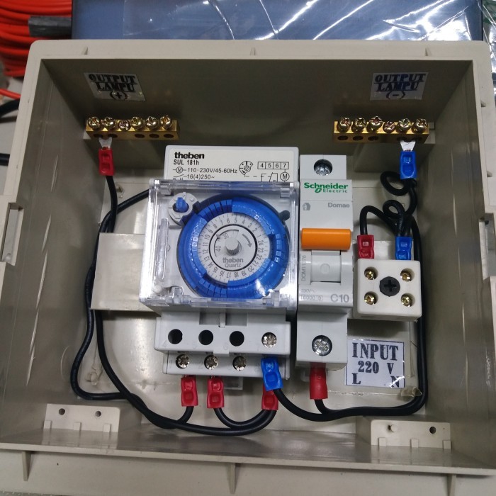 Jual Panel Timer Theben/Panel Otomatis Lampu/Panel Lampu Otomatis 24Jam ...