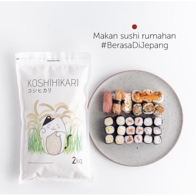 Jual Beras Jepang Japonica Koshihikari 2 Kg - Beras Jepang Organik ...
