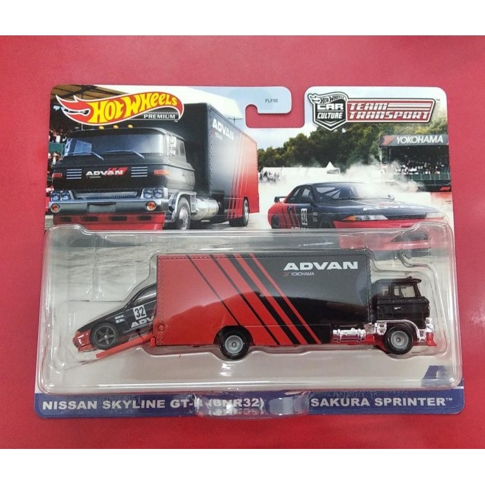 Jual HOT WHEELS TEAM TRANSPORT K NISSAN SKYLINE GT-R BNR32 ADVAN R32 R ...