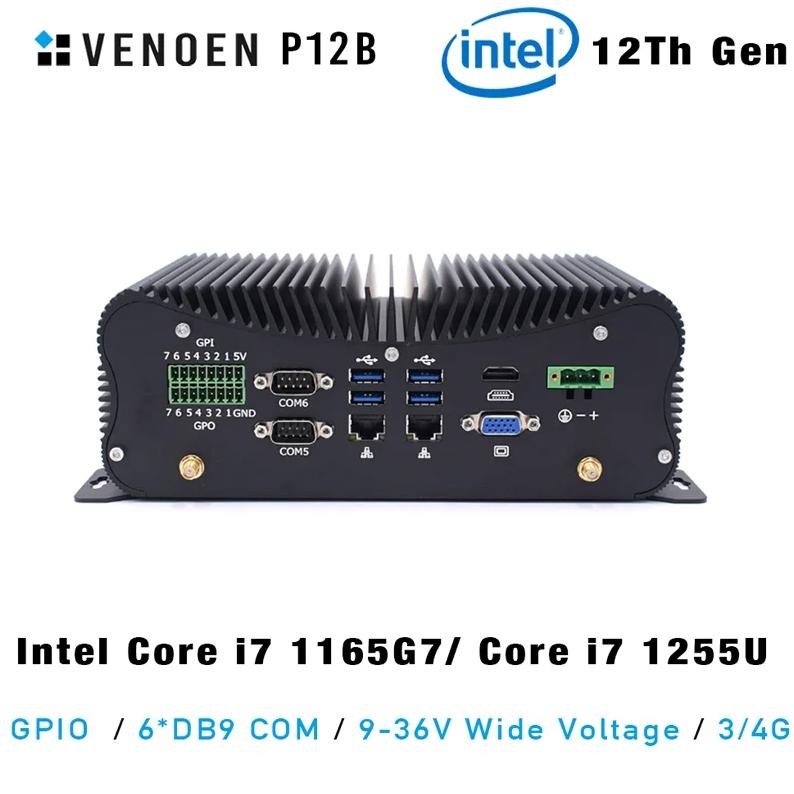 Jual ddr5 fanless industrial mini pc gpio sim slot i5 1235u i7 1255u ...