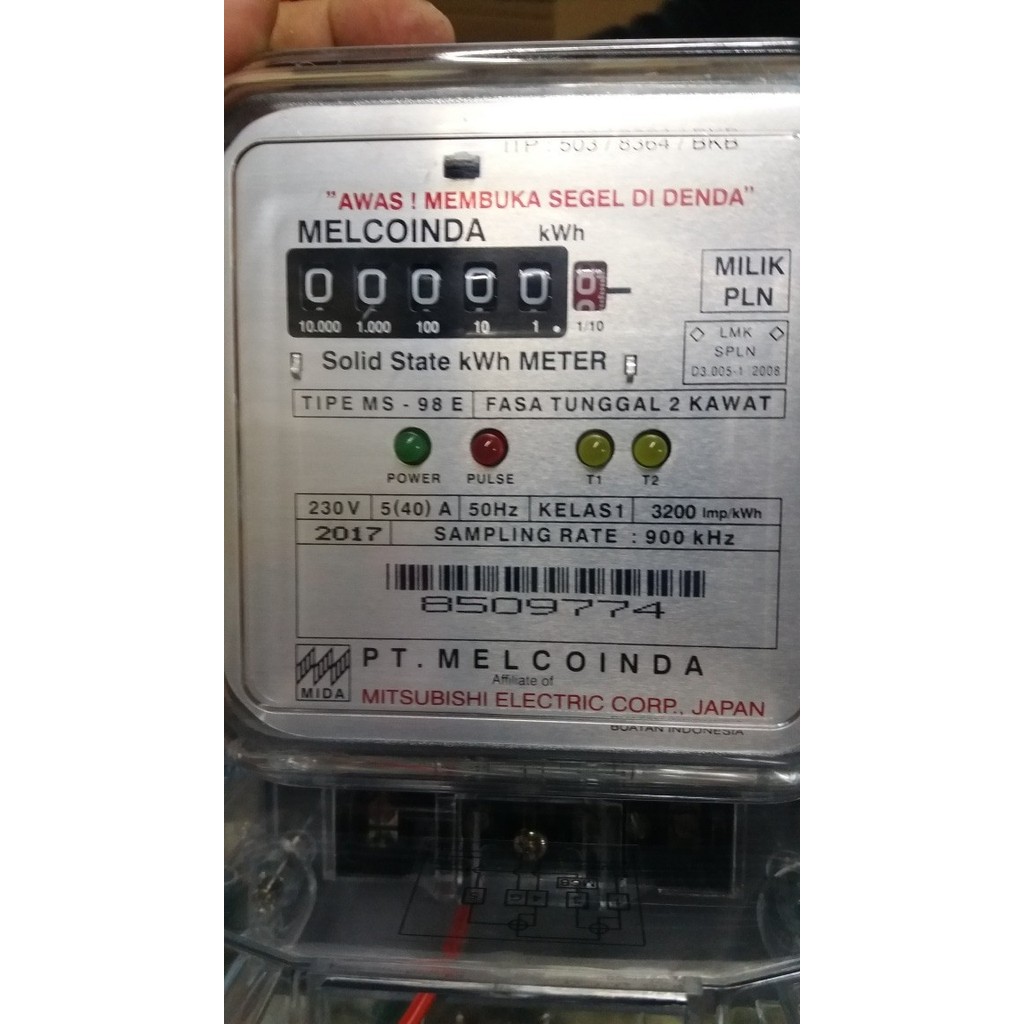 Jual Kwh Meter Analog 1Phase 5-40A Melcoinda | Shopee Indonesia