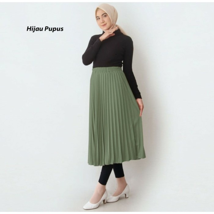 Jual Rok Plisket 7/8 By. Mayzaa Rok Pleats (Varian 2) | Shopee Indonesia