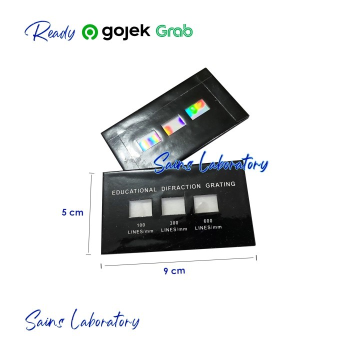 Jual Banyak Dicari Kisi Difraksi Diffraction Grating Educational 100,300,600 Lines Mm 1Pc ...
