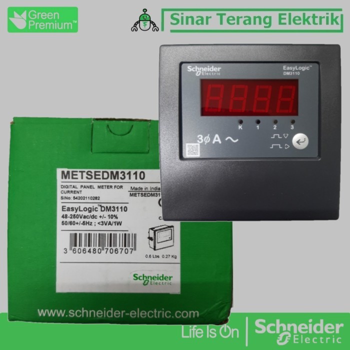 Jual Schneider Electric Ampermeter 3P 0,5 6A Dm3110 Metsedm3110 ...