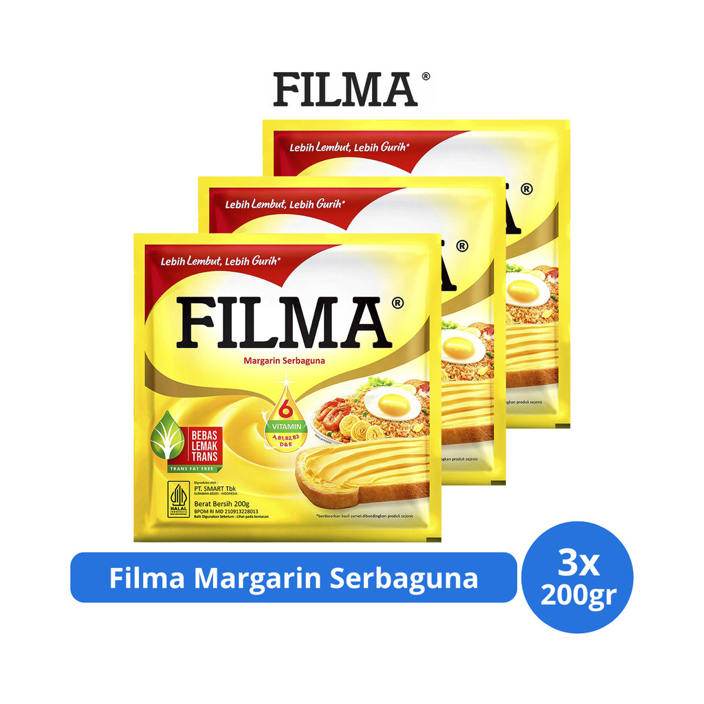 Jual Filma Margarin Serbaguna 200gr x 3 pcs | Shopee Indonesia