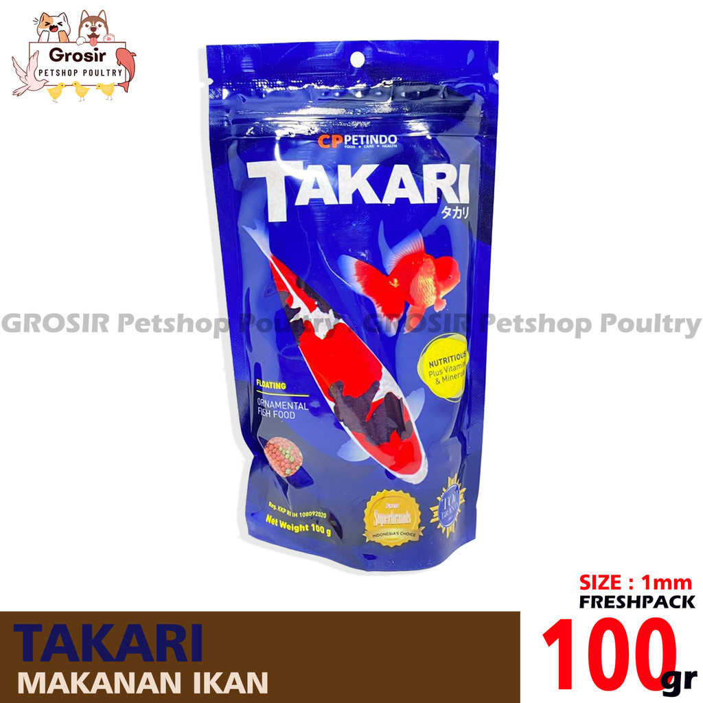 Jual Takari Pakan Ikan Hias / Takari Fish Food Floating Type Mix 1mm ...