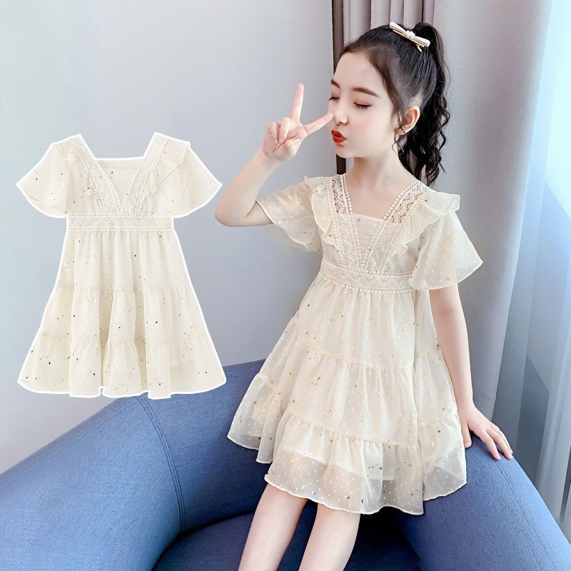 Jual Gaun Putri Anak Perempuan Instafamous Baru Gaun Ruffle Berjenjang ...