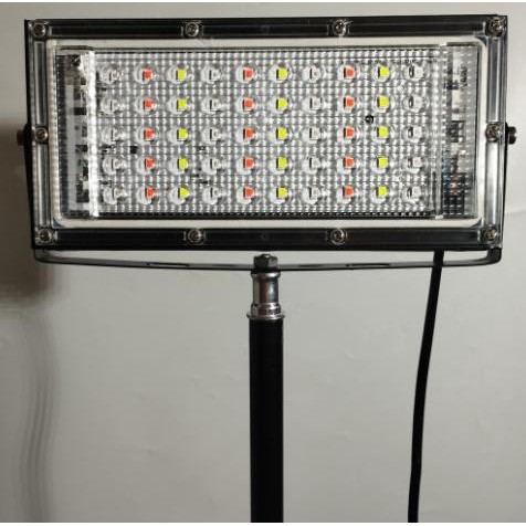 Jual Lampu sorot 50w Putih Kuning RGB dengan stand 2m lengkap satu set KS88 | Shopee Indonesia