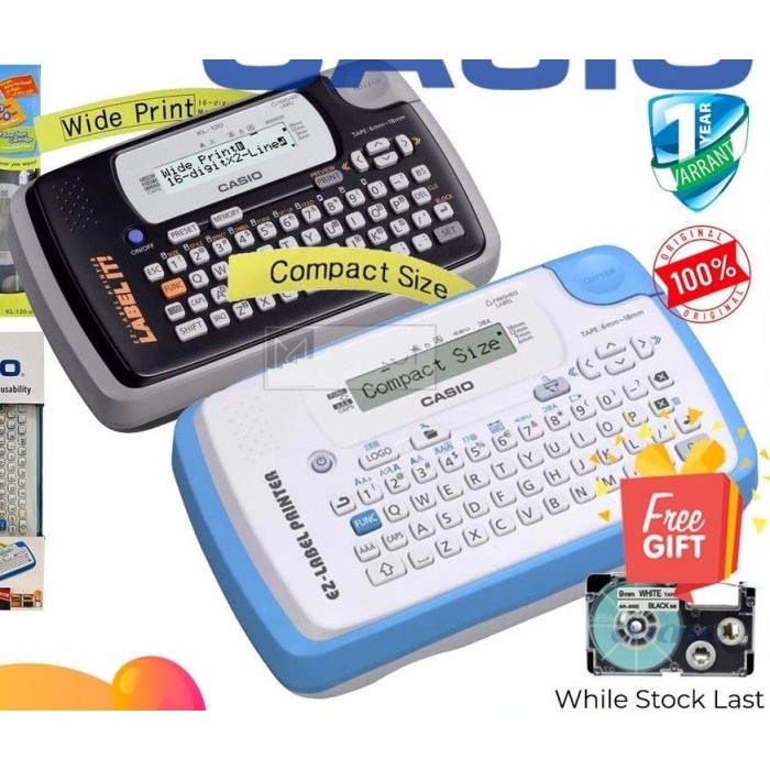 Jual Alat / Mesin Label Printer Casio KL-120 Label It | Shopee Indonesia