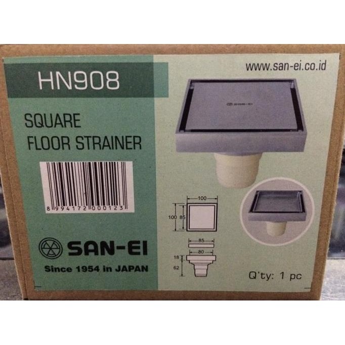 Jual Floor Drain Keramik Kotak San-Ei Hn908 New Release Original Dan Terpercaya | Shopee Indonesia