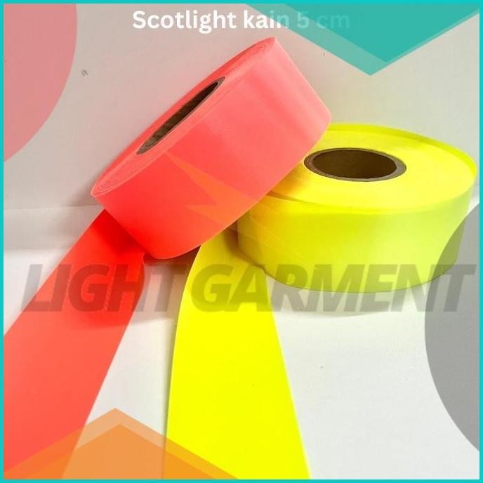 Jual Pita Scotlight Scotchlite Skotlet Kain Warna lebar 5 cm isi 1 ...