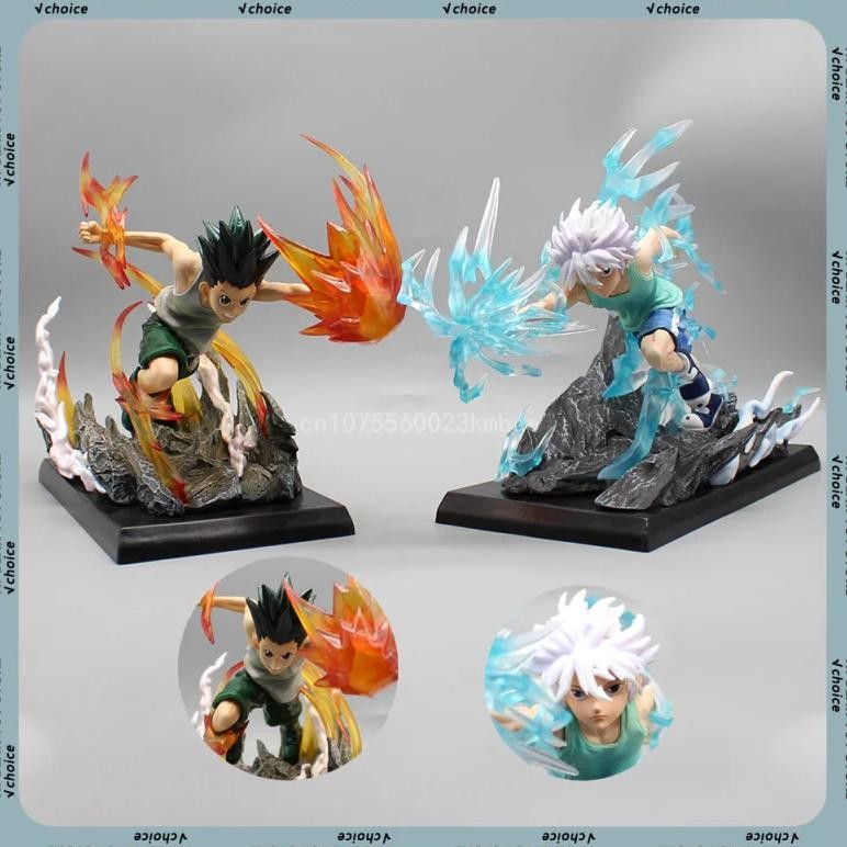 Jual killua zoldyck figures hunterhunter anime figura gon freecss model ...