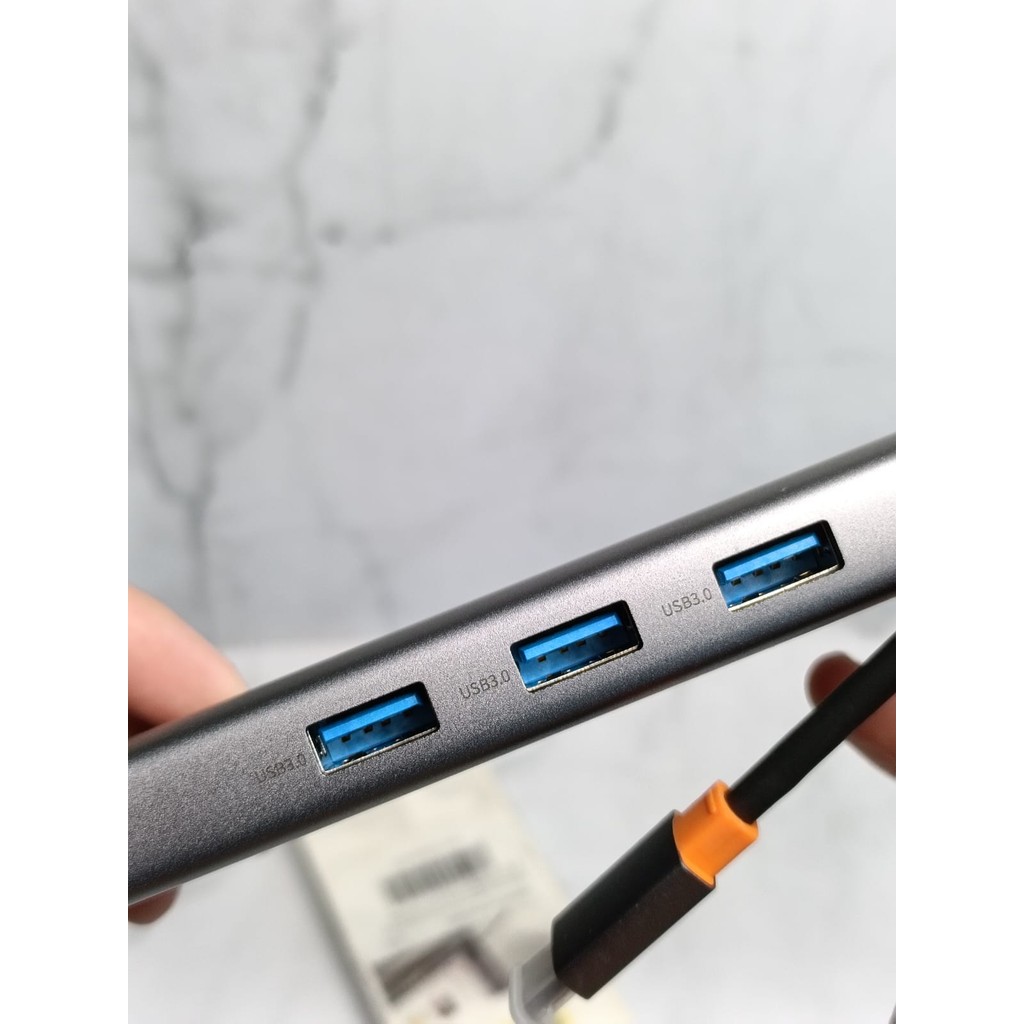 Jual Baseus - Baseus Metal Gleam 9 in 1 Multifunctional Type-C HUB Docking | Shopee Indonesia