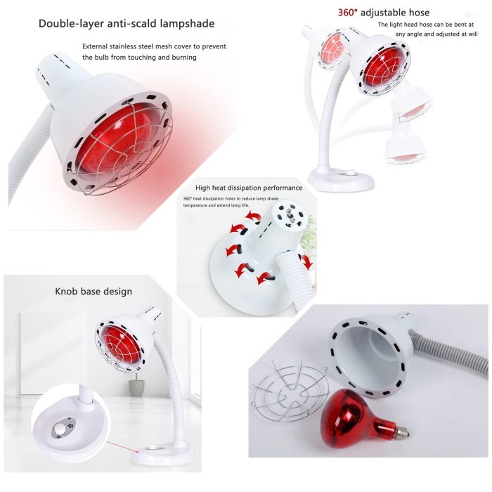 Jual Infrared Terapi Fisioterapi Lampu Deskripsi Meja Atur Panas 275W ...