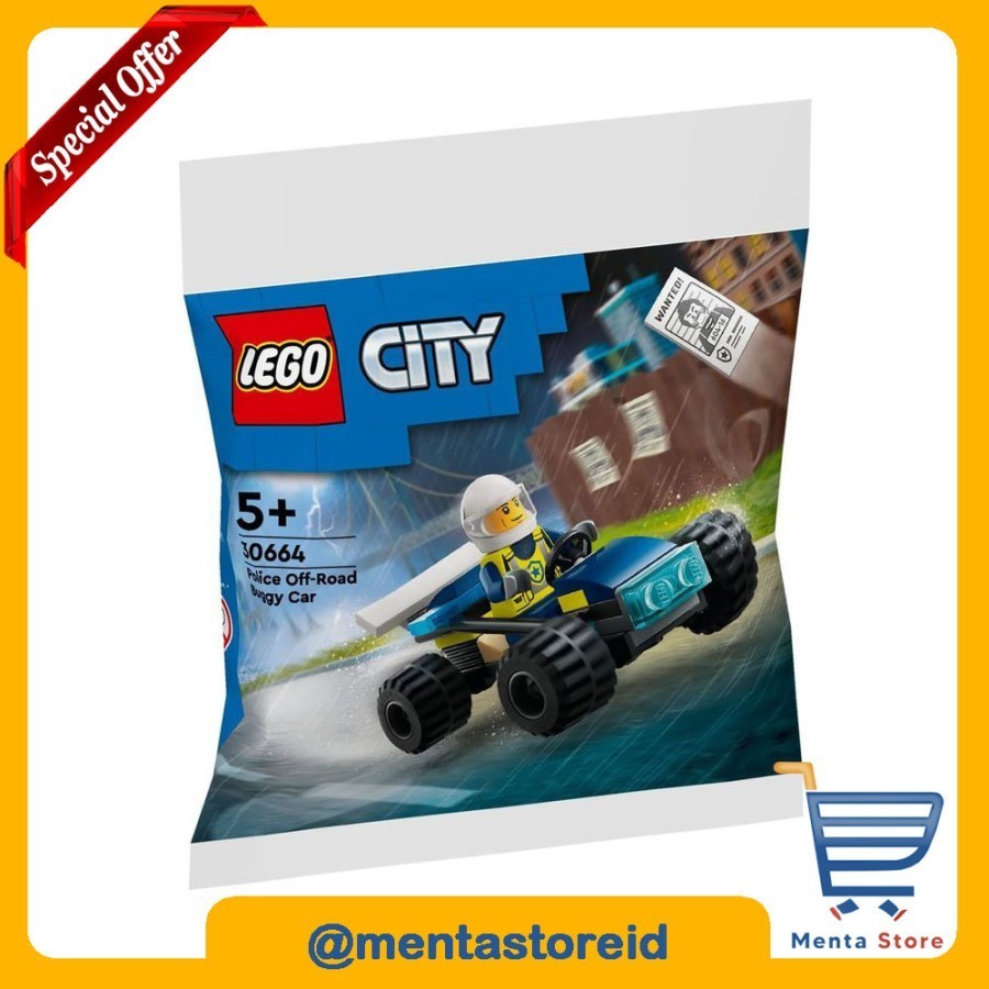 Jual LEGO City 30664 Polybag Police Off-Road Buggy Car | Shopee Indonesia