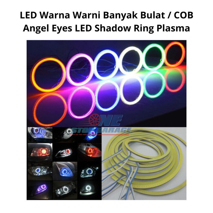 Jual LED WARNA WARNI BANYAK BULAT / COB ANGEL EYES LED SHADOW RING ...