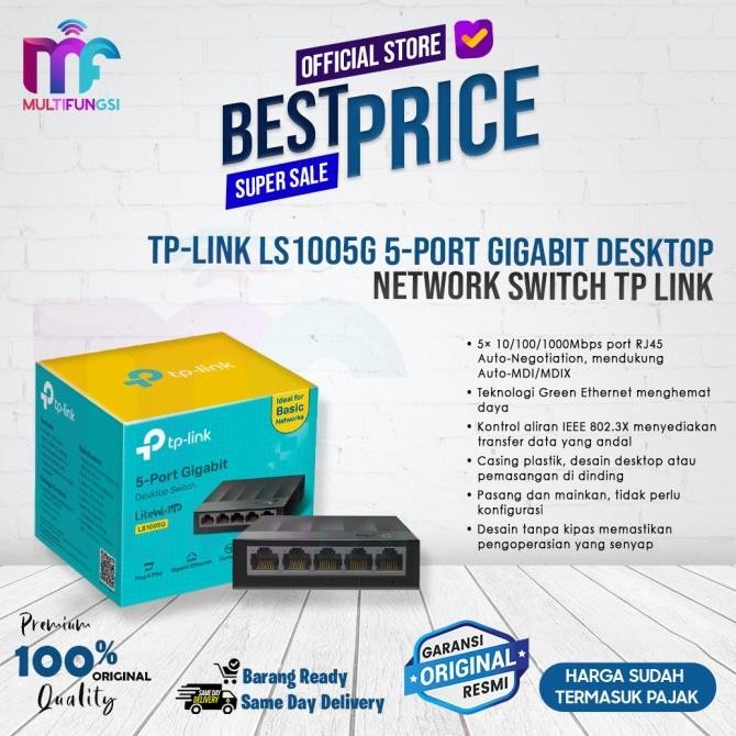 Jual TP-Link LS1005G 5-port Gigabit Desktop Network Switch TP Link | Shopee Indonesia