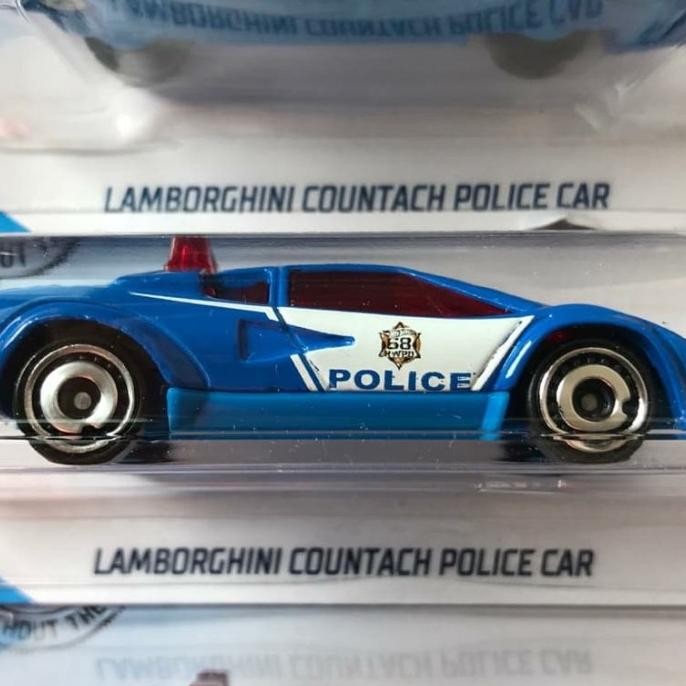 Jual HOTWHEELS Lamborghini Countach Police Car Blue | Shopee Indonesia