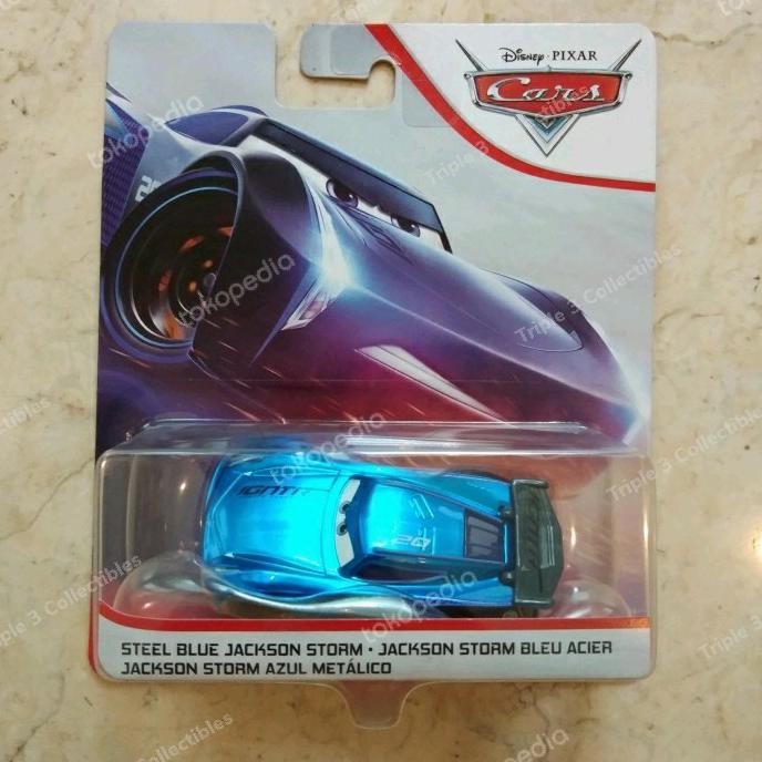 Jual Diecast 1/55 Mattel Disney Cars STEEL BLUE JACKSON STORM Biru ...