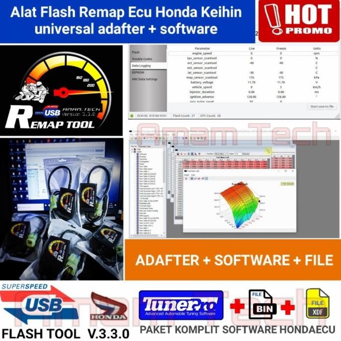 Jual ALAT FLASH REMAP + SOFTWARE ECU KEIHIN SCANNER RESET MOTOR HONDA ...