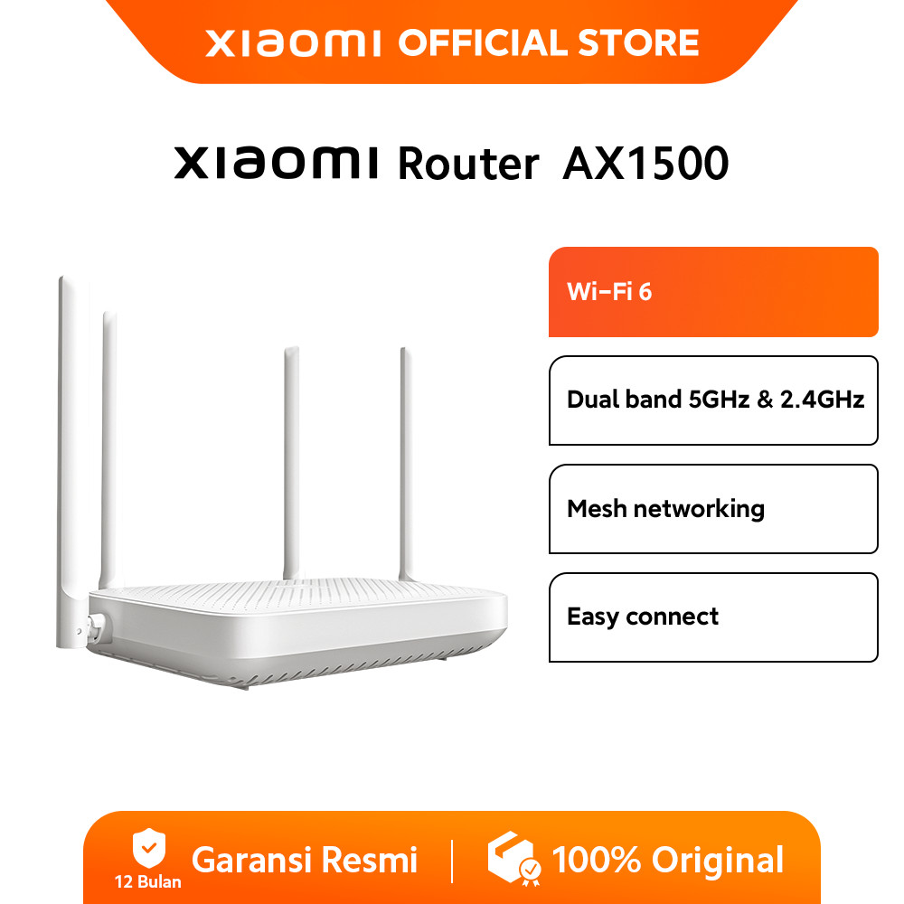 Jual Xiaomi Router AX1500 | Wi-Fi 6 Konektivitas Era Baru | Jaringan ...