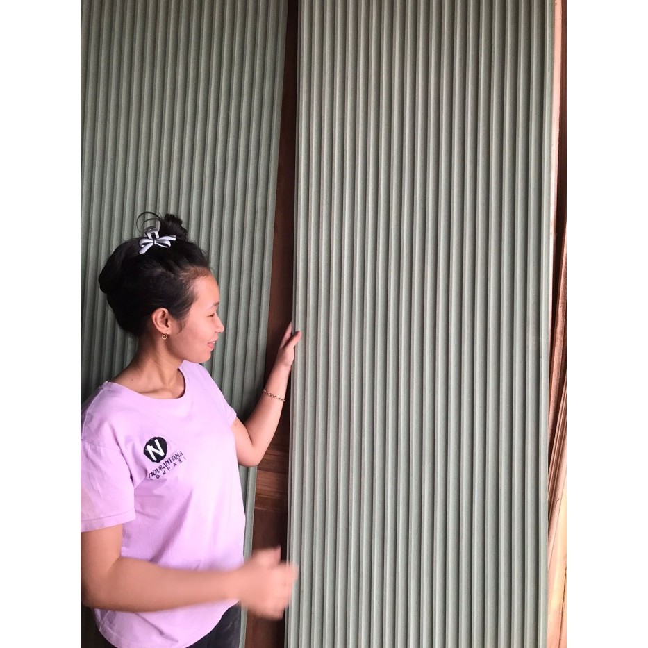 Jual TERMURAH Wall Panel HMR motif cekung 3D Dekor Dinding Motif Flute ...