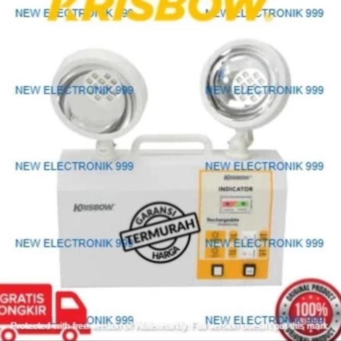 Jual Produk Laris!!! Krisbow Emergency Lamp Twin-Spot 5038R 10033394 ...