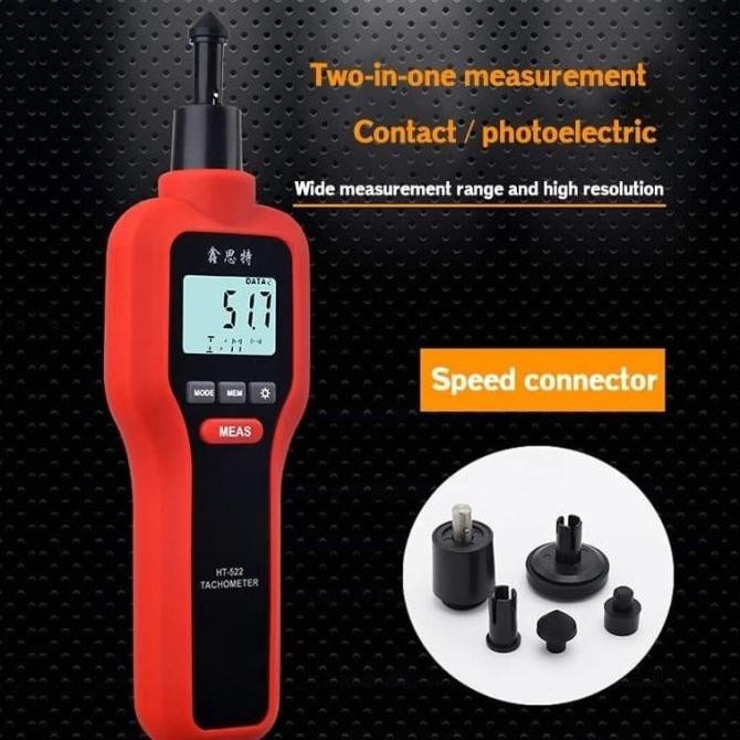 Jual Tachometer Digital 2 in 1 Tachometer Contact Non contact RPM meter ...