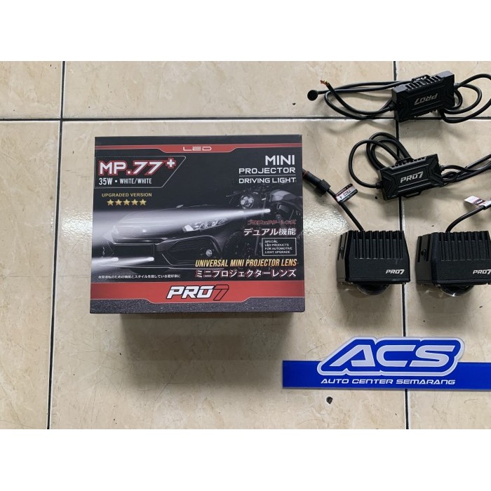 Jual Pro7 Mini Led Projector 2 Warna Mp77+ 6000K Hi/Lo 35Watt Mp77Plus ...