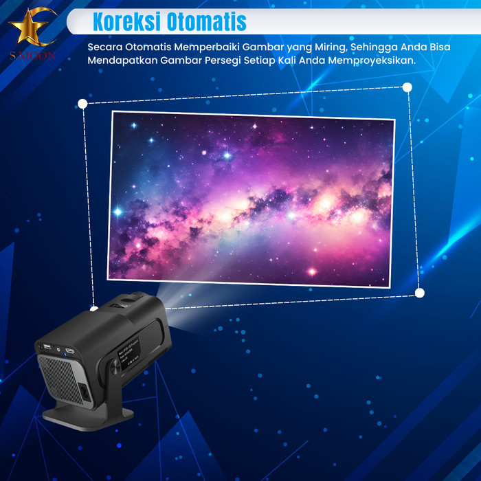 Jual Smoon320 Smart Projector/Lcd Tv 220Lumens Wifi Bluetooth Ultra Hd ...