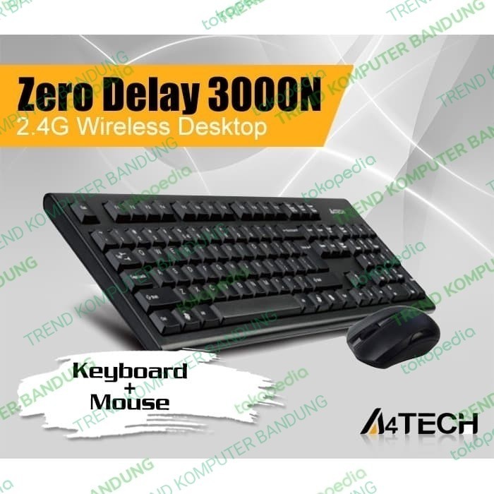 Jual HARGA DISC - Keyboard Mouse Wireless A4TECH 3000N Precision ...