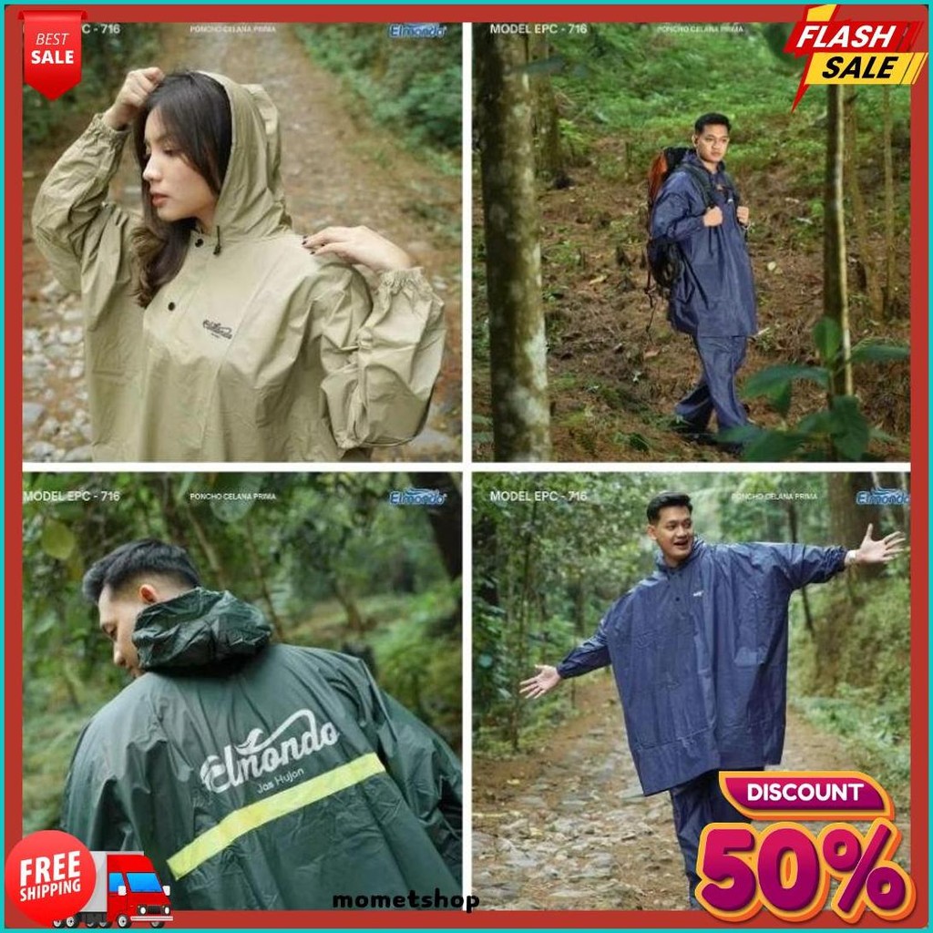 Jual Jas Hujan Setelan Ponco Celana Elmondo Prima 716 Mantel Hujan Dewasa Pria Dan Wanita (Lagi ...