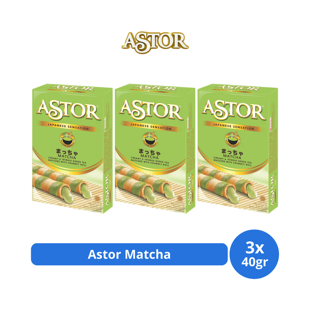 Jual Astor Matcha 40gr x 3 pcs | Shopee Indonesia