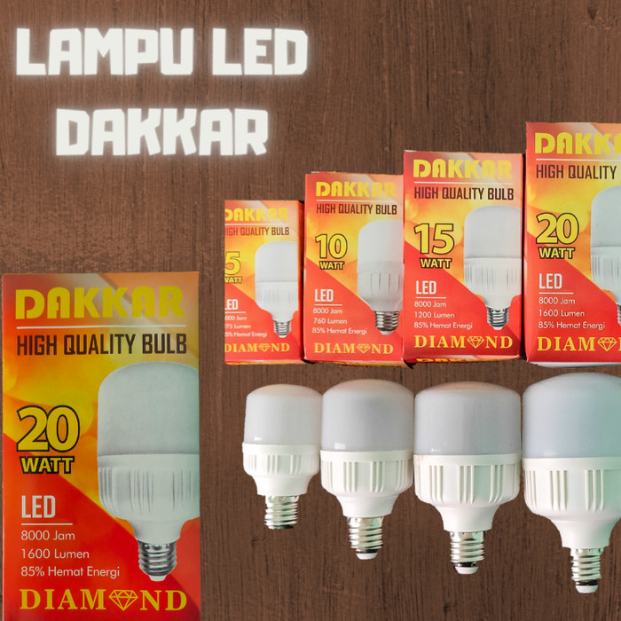 Jual Lampu LED Dakkar 5 Watt 10 Watt 15 Watt T-Bulb Diamond Led Murah ...