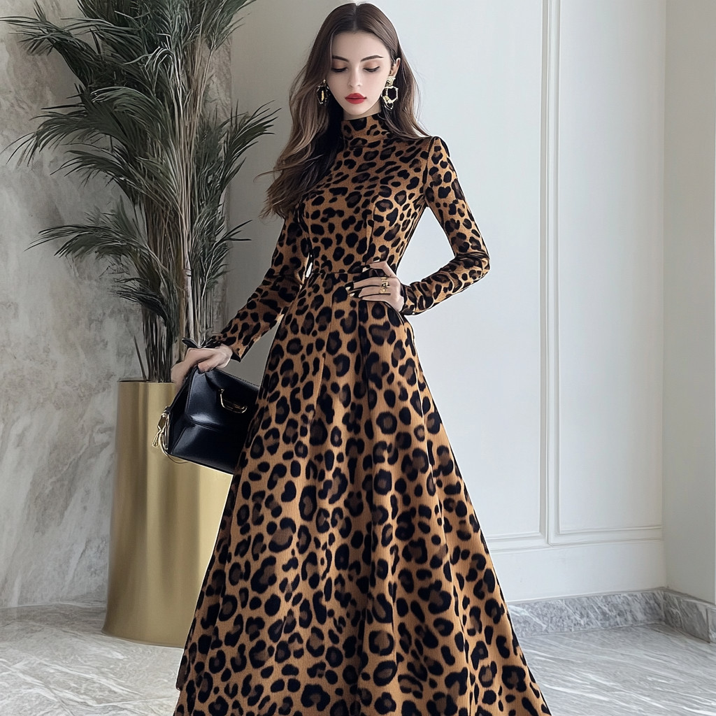 Jual Dress Ketat, Gaun Pas Badan Bercetak Macan Tutul Vintage | Shopee ...