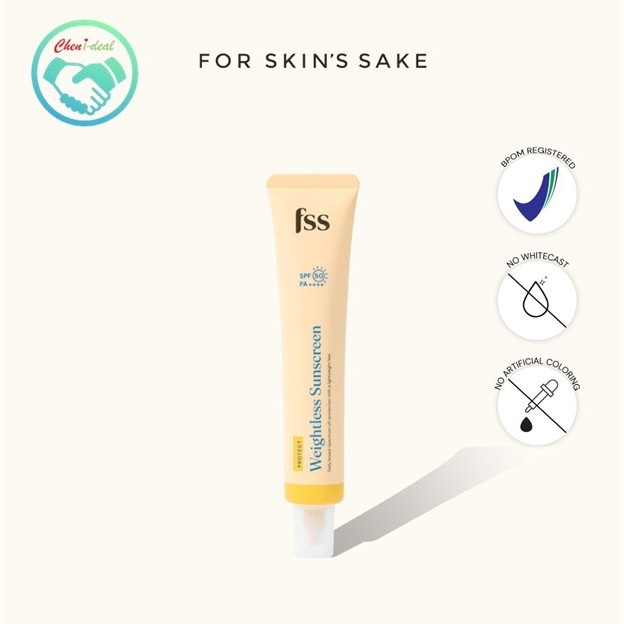 Jual FSS For Skin's Sake Weightless Sunscreen SPF 50 PA ++++ | Shopee Indonesia