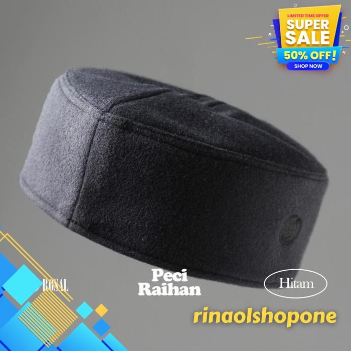 Jual PECI RAIHAN ROSAL SONGKOK KOPIAH MALAYSIA PRIA MUSLIM POLOS ...