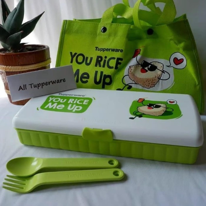 Jual tupperware lunch keeper rectangular rice | Shopee Indonesia