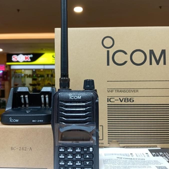 Jual Radio HT Handy Talky Icom V86 IC V-86 VHF 7 Watt Walkie Talkie Icom | Shopee Indonesia