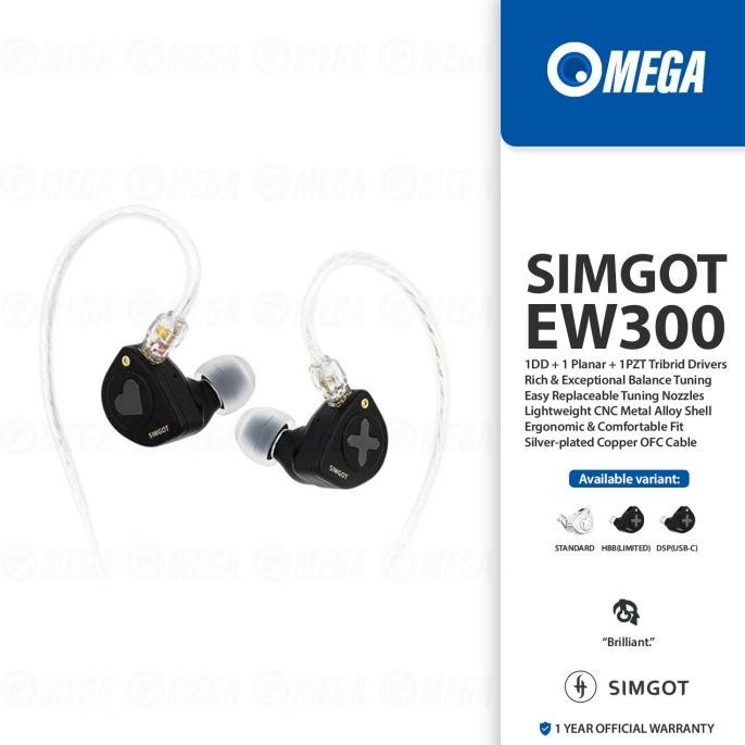 Jual iem - SIMGOT EW300 Standard/HBB/DSP 1DD+1Planar+1PZT Tribrid ...