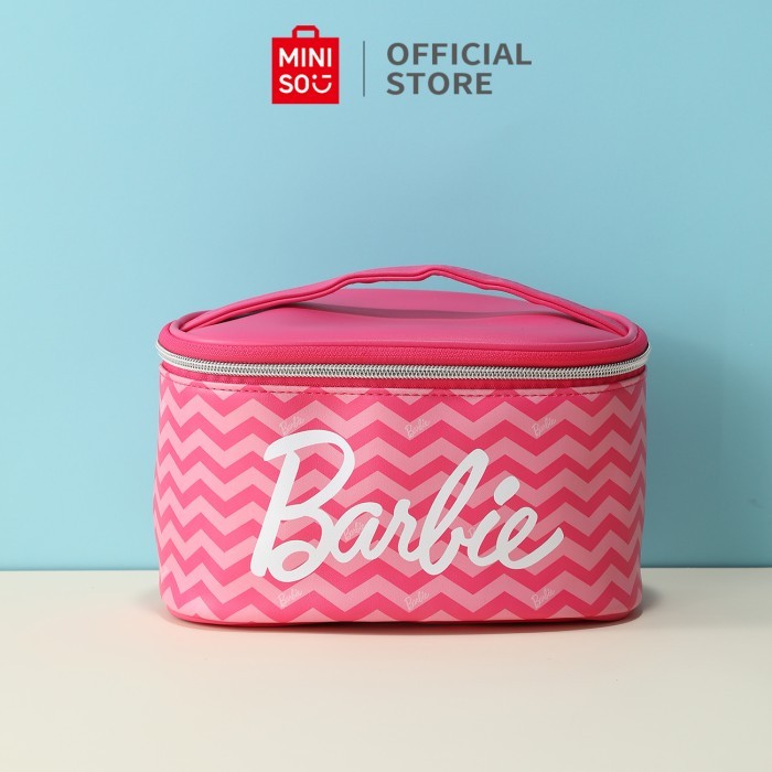 Jual MINISO x Barbie Tas Kosmetik Besar Wanita Pouch Makeup Travel ...