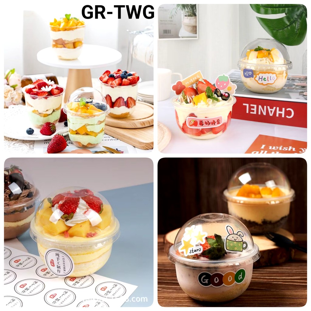 Jual GR-TWG Korean dessert jelly cup gelas pudding buah box cake ...