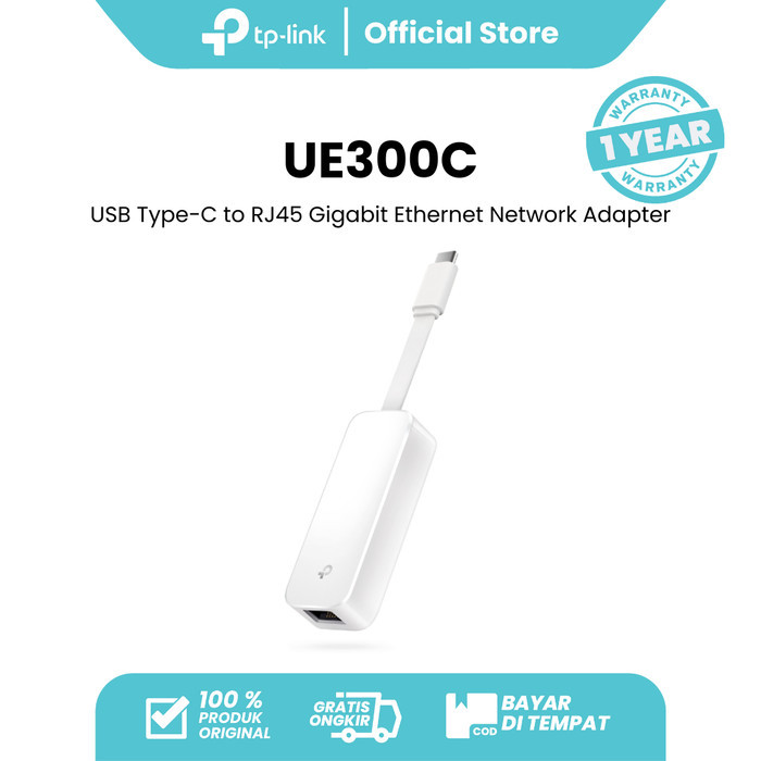 Jual TP-LINK UE300C USB Type-C to RJ45 Gigabit Ethernet Network Adapter ...