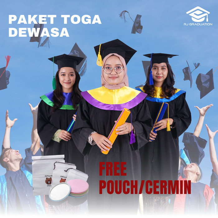 Jual PAKET HEMAT TOGA WISUDA / ATRIBUT TOGA WISUDA/PERLENGKAPAN TOGA ...
