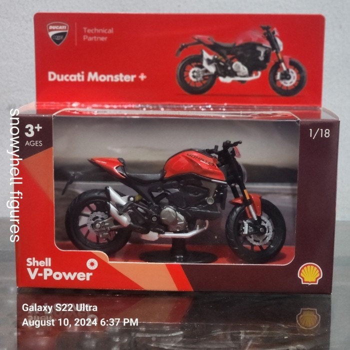 Jual diecast shell ducati panigale v4 s corse skala 1/18 v-power ...
