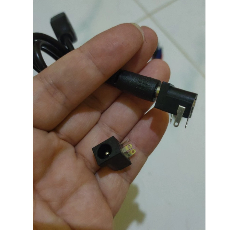Jual Soket DC 2.1x5.5 MM Female Mount DIP PCB Power Socket Plug In Jack ...