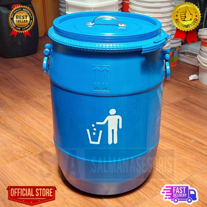 Jual DRUM TONG PLASTIK 50 LITER. TEMPAT SAMPAH PLASTIK. TONG AIR ...