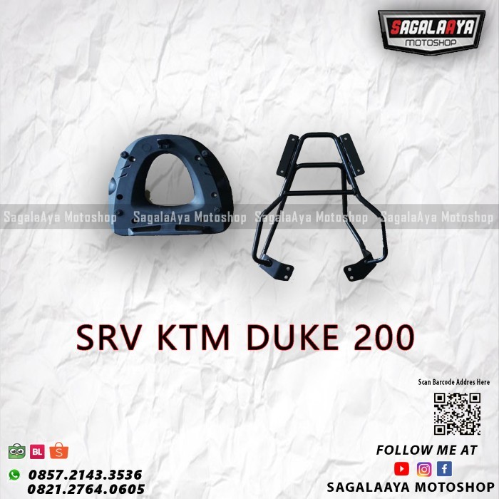 Jual BRACKET TOP BOX MOTOR SRV KTM DUKE 200 ORIGINAL GIVI BREKET MURAH ...
