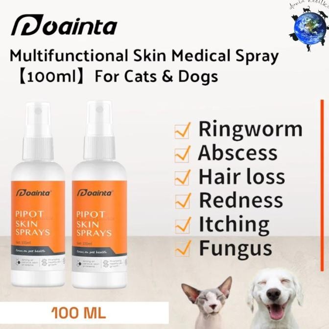 Jual Puainta Spray Pipot Skin Medical Ringworm, Abses, Fungal 100ml ...