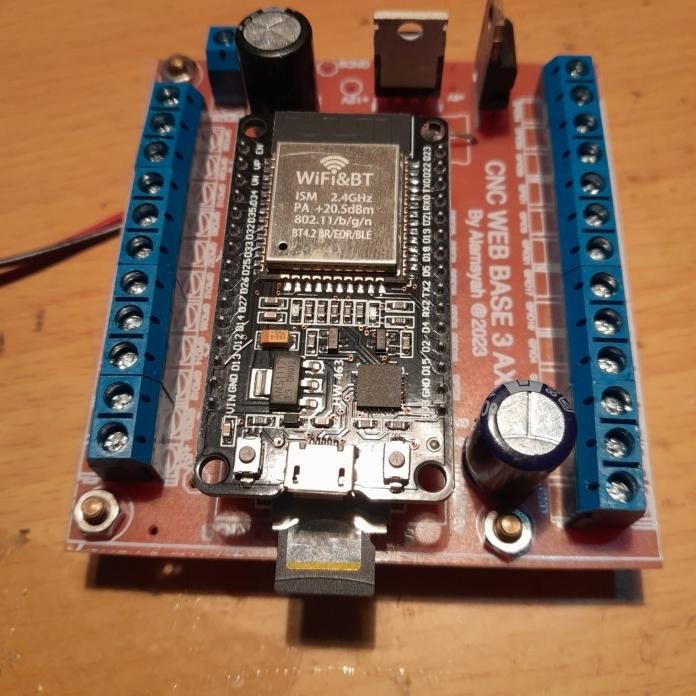 Jual PCB ARDUINO CNC ESP32 WIRELESS CNC GBRL MACHINE WEB BASE MICRO SD | Shopee Indonesia